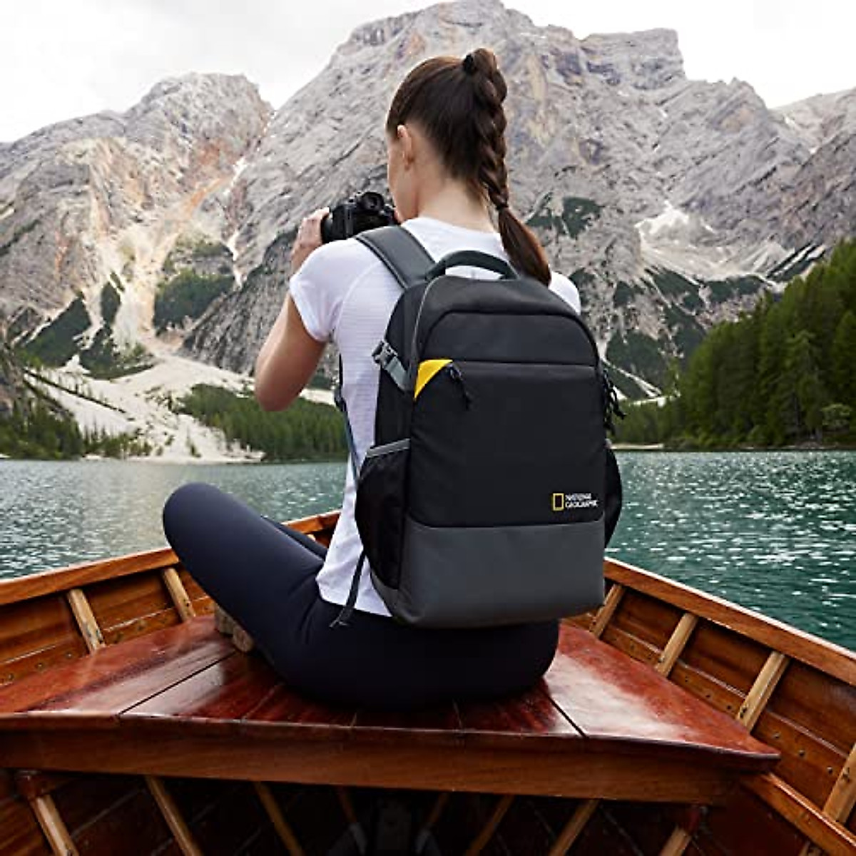 National Geographic Camera Backpack for DSLR or Mirrorless with Lenses, Laptop Compartment, Ultra-Lightweight, Adjustable Padded Divider System, Tripod Attachment, NG E1 5168, Black [Amazon Exclusive]