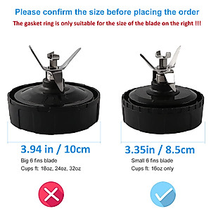 3 Pack Rubber Gaskets Replacement Seal White O-Ring for Ninja Pro Blender Replacement for Ninja BL660 1100w BL770 1500w BL663 BL740 BL773CO BL780 BL780CO (3.22 inch Gaskets)