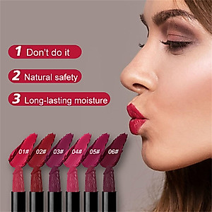 Funny Lipstick Creative Styling Head Matte Velvety Lip Gloss Moisturize Long Lasting High Pigmented Cute Lip Tint