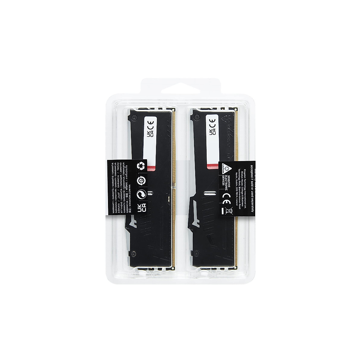 Kingston Technology Kingston Fury Beast 64GB (2x32GB) 5200MT/s DDR5 CL36 RGB Desktop Memory Kit of 2 | Infrared Syncing | AMD Expo | Plug N Play | KF552C36BBEAK2-64