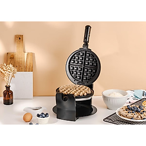 Bella - Non-Stick Rotating Belgian Waffle Maker - Stainless Steel - BPA & PFOA Free