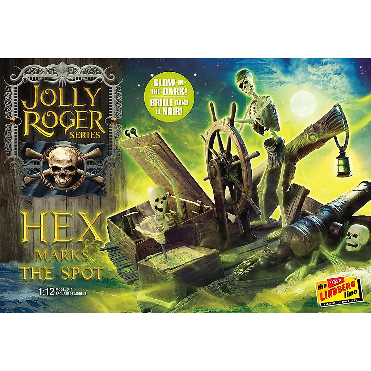 Lindberg Jolly Roger Series: Hex Marks The Spot - Glow Edition 1:12 Scale Model Kit