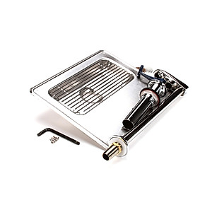 T&S Brass B-1230-12 Water Station with 12-Inch Pedestal Glass Filler and Drip Pan Assembly