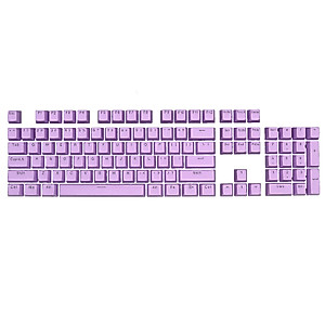 OCUhome 104Pcs Purple Keycaps, PBT Keycaps, Key Caps Backlight Keyboard Accessory ABS Universal OEM Keycaps Replacement for Mechanical Gaming Keyboard