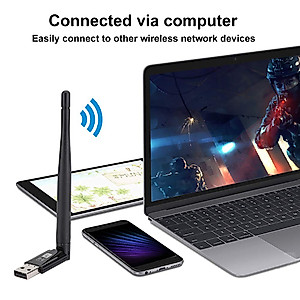 ASHATA Network Adapter, RTL8821CU 600M Drive Band PC LAN Card for USB Bluetooth Adapter