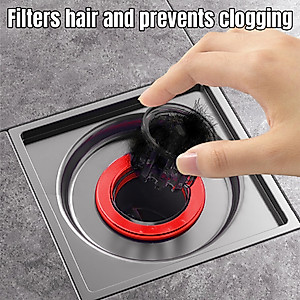 COLDDD Odor Proof Floor Drain, Floor Drain backflow Preventer, Anti-Odor Floor Drain, Prevent Backflow, Prevent Odor Dispersion in Bathrooms, and Kitchens (1.5''-2.0'' Caliber) (2)