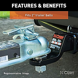 CURT 25294 Posi-Lock Coupler Replacement Latch for CURT #25101 or #25210, CLEAR ZINC