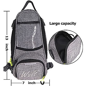 WOLT Powersports Motorcycle Tank Bag With waterproof rain cover Strong Magnetic, Motorbike Bag Transparent Pocket For Cell Phone Navigation, Update Version (Grey) …