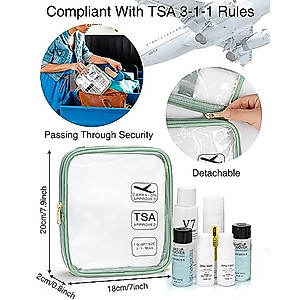 Clear Travel Bag with Tsa Approved Toiletry Bag Hanging Toiletry Bag for Women Makeup Bag Small Hanging Toiletry Bag for Men Toiletry Bags for Traveling Women Toiletries