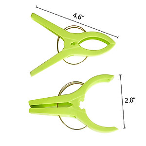 Tcbasrt Beach Towel Clips - Plastic Clothes Pins for Beach Chairs, 8 Pack Large Clips Clamps,Towel Holder Clips, Beach Accessories for Vacation (8pack)