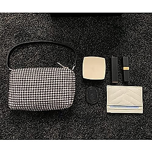 Allsolvable Rhinestone Crossbody Bags Women Blingbling Sparkle Clutch Purse Crystal Clutch Shoulder Handbags Silver