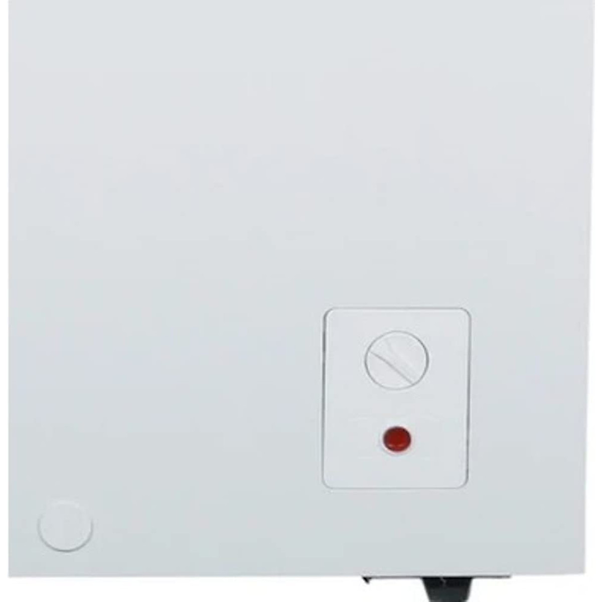 Avanti CF350M0W Slim 20x22x34 Inch 3.5 Cubic Foot Capacity Stand Alone Upright Ice Chest Deep Freezer with Defrost and Removable Storage Basket, White