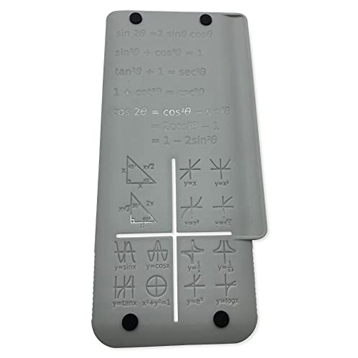 TI-84 Plus CE Replacement Sliding Cover for Texas Instruments Graphing Calculator (TI-84 Plus CE, Gray)