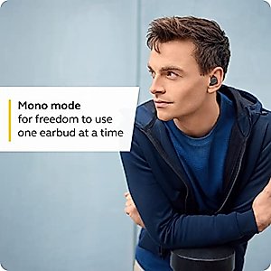 Jabra Elite 3 in Ear Wireless Bluetooth Earbuds – Noise Isolating True Wireless Buds with 4 Built-in Microphones for Clear Calls, Rich Bass, Customizable Sound, and Mono Mode - Dark Grey