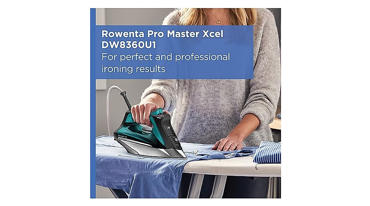 Rowenta Pro Master Steam Iron - Powerful, Eco-Friendly Performance