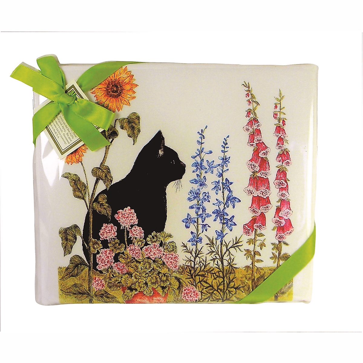 Alice's Cottage AC3414 Black Cat Flour Sack Towel (Set of 2)