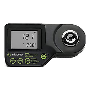 Milwaukee Instruments MA886 Refractometer for Sodium Chloride Measurement, 10 Degree C to 40 Degree C Temperature Range