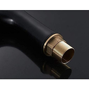 Kitchen Taps Faucet Fashion Style Bathroom Sink Faucet Cold and Hot Water Taps Black Single Lever Bath Mixer Deck Mounted Ship Sink Faucet