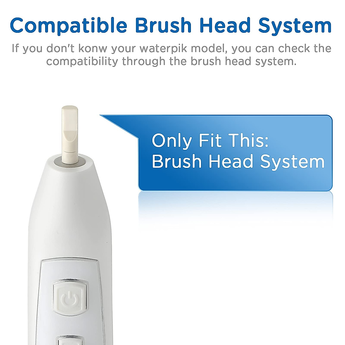 Replacement Toothbrush Heads for Waterpik Complete Care 5.0/9.0 (WP-861/CC-01), Charcoal Extra Soft Bristles, 4 Count, White