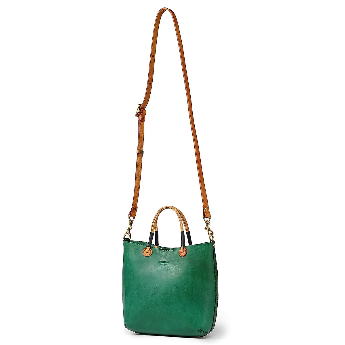 OLD TREND Genuine Leather Outwest Mini Tote Bag (Green)