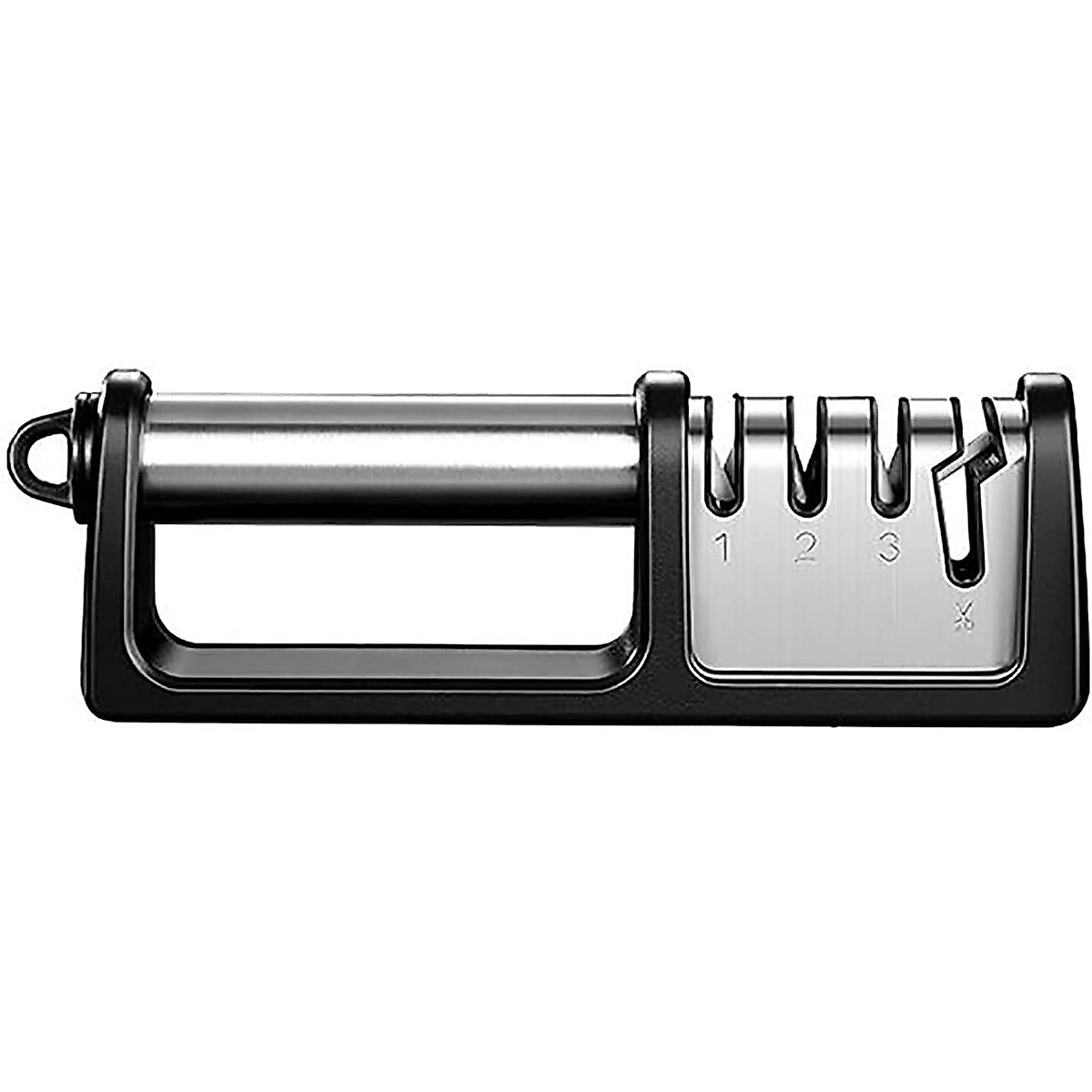 Dongng Knife Sharpeners - 4 Stage Kitchen Knife Scissor Sharpener to Repair, Restore, Sharp, Polish Blades, 4-in-1 Professional Manual Chef Steel Knife Scissor Sharpening Tool Non-slip and Portable