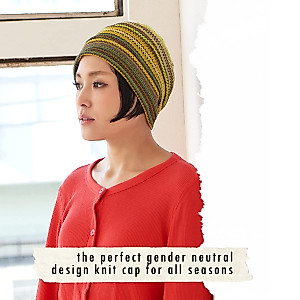 CHARM Men Summer Beanie Knit - Women Hipster Slouchy Hat Boho Street Crochet Fashion Cap Beige