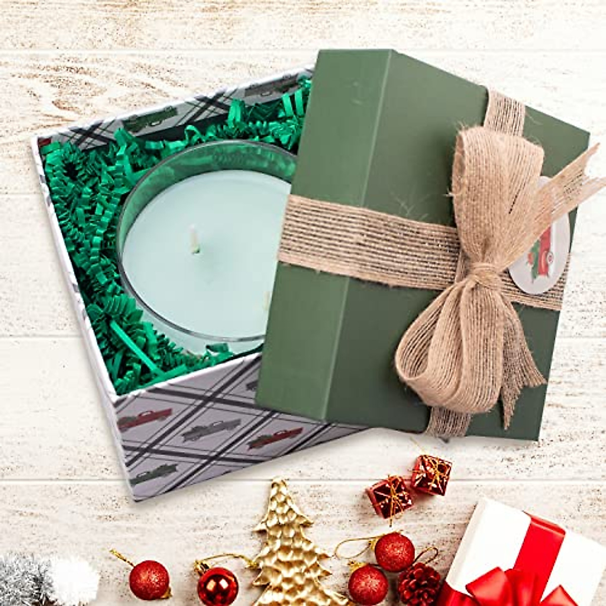 MagicWater Supply Crinkle Cut Paper Shred Filler (1/2 LB) for Gift Wrapping & Basket Filling - Green