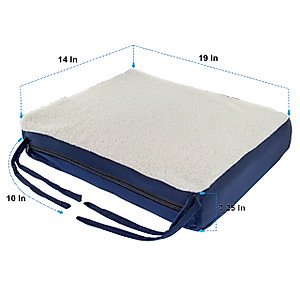 5 STAR SUPER DEALS Premium Comfy Orthopedic Gel Memory Foam Seat Cushion Pad for Office Chair, Car, Wheelchair & More - Seen On TV (1pc Set)