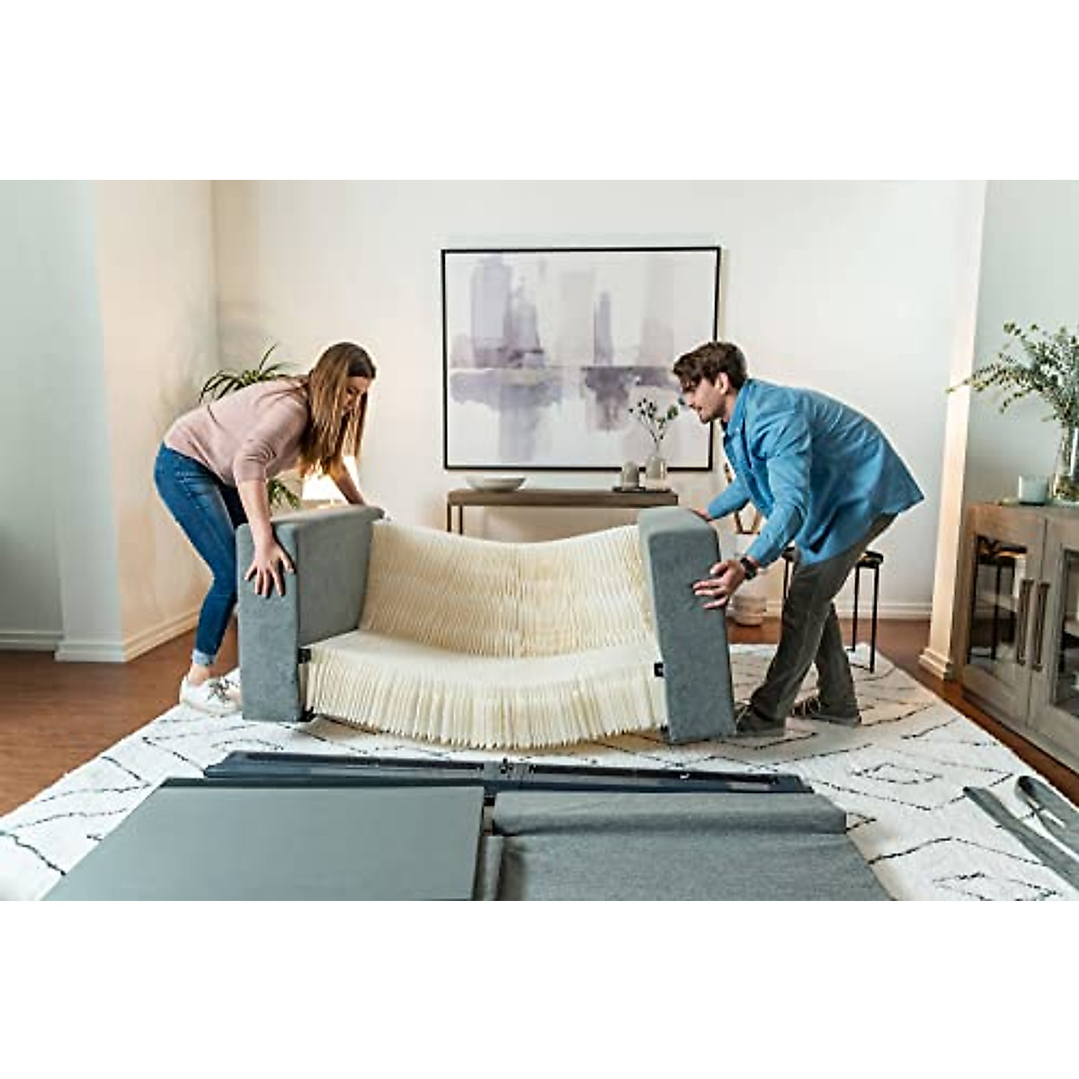 Elephant in a Box Non-Modular Grey Sofas, L83.5xW37.8xH26.4