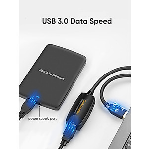 CableCreation Active USB 3.0 Extension Cable 16.4 FT, USB 3.0 Extender Male to Female Cord with Signal Booster Compatible with Oculus Quest 2, Rift Sensor, Steam VR, Gaming PC, 5 Meters,2 Pack