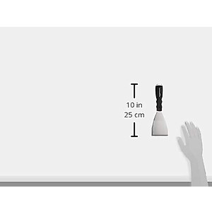 Amazon Basics Soft Grip, Heavy Duty, Bent Scraper with Pole Socket & Hammer End, 3"