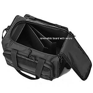 Tactical Gun Shooting Range Bag, Deluxe Pistol Range Duffle Bags Pink