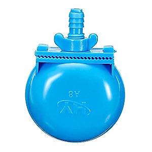 PATIKIL 84.5mm Width Rabbit Waterer Cups, 5 Pack Automatic Poultry Nipple Drinker Bowl Spilt for Small Animals Hamster Drinking, Blue