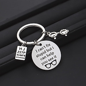 FAADBUK Funny Optometrist Gift Ophthalmologist Gift Eye Doctor Gift I Can't Fix Stupid But I Can Help You See It Optician Gift (Help You See It)