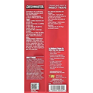 Catchmaster Spider & Insect Glue Trap - 4 Professional Strength Traps per Package