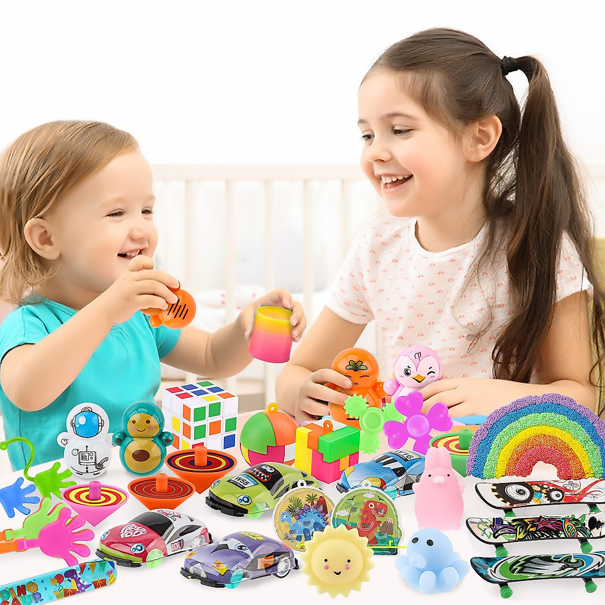 soi-meme 60 Pcs Party Favors Carnival Treasure Box Toys Classroom Prizes Small Mini Bulk Gifts Toys Pinata Easter Basket Stuffers for Kids Boys Girls , Goodie Bags Fillers for Kids Birthday Party