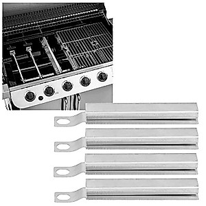 Fdit 4 Set Stainless Steel Adjustable Crossover Tube Channel Burners Stove Repair Part Kit Tube Replacement for Charbroil 463673517