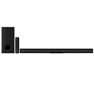 Hisense HS218 2.1ch Sound Bar with Wireless Subwoofer, 200W, Powered by Dolby Audio, Roku TV ready, Bluetooth, HDMI ARC/Optical/AUX/USB, 3 EQ Modes