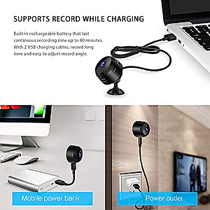 SCTEWELL Mini Camera WiFi Small Cameras Full 1080P HD IP Camera Wireless Recorder Security Remote Control Surveillance Night Vision Mobile Detection Home Security System