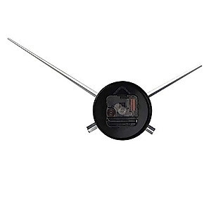 Timelike 3D Clock Hands, DIY Large Clock Hands Needles Wall Clocks 3D Home Art Decor Quartz Clock Mechanism Accessories (Black)