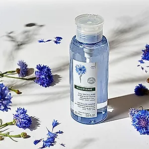 Klorane - Micellar Water With Organically Farmed Cornflower - Cleanser, Makeup Remover, & Toner - For Sensitive Skin - Free of Parabens, Fragrance, & Alcohol - 13.5 fl. oz