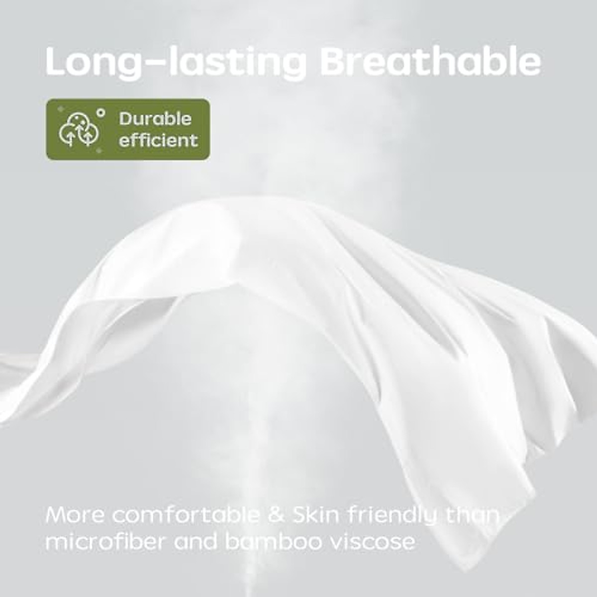 SONORO KATE 600 Thread Count Cotton Sheets, Cooling Luxury 100% Egyptian Cotton Bed Sheets 4 Piece, Soft Breathable and Sateen Weave, 16" Deep Pocket (White, Queen)