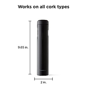 Rabbit Automatic Electric Corkscrew Wine Bottle Opener, One Size, Shiny Black
