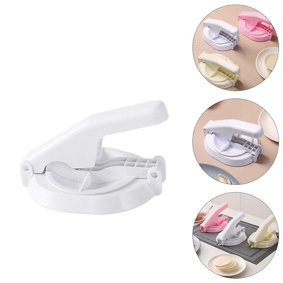 Cabilock Dumpling Maker Press Dumpling Press Mold Plastic Ravioli Mould Plastic Tortilla Press Maker Empanada Press Dough Press Dumpling Wrappers for Cooking Pierogi