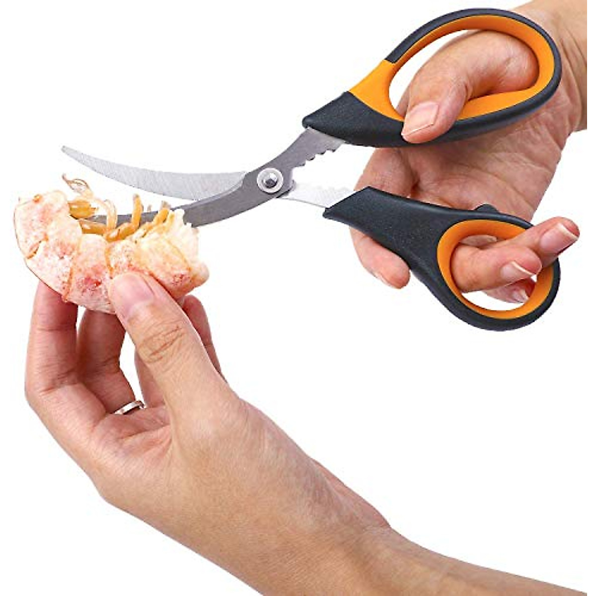 Artcome 13 Piece Seafood Tools Set for 3 People including 3 Crab Crackers, 3 Lobster Shellers, 3 Seafood Forks, 3 Seafood Scissors and 1 Storage Bag
