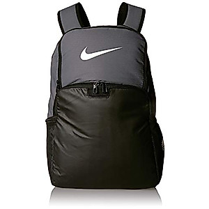 NIKE Brasilia XLarge Backpack 9.0, Flint Grey/Black/White, Misc