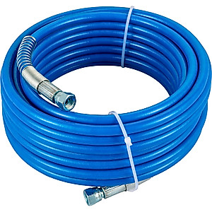 VEVOR Airless Paint Spray Hose Kit, 50ft 3600psi High-Pressure Fiber Tube with 8" Extension Rod Pole, Including 517 Tip and Tip Guard, 1/4" Swivel Joint for Homes Buildings Decks or Fences