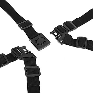 Universal Baby 5 Point Harness Belt High Chair Safety Belts Harness Stroller Children Pushchair Rotating Protection Adjustable Shoulder Strap Belts Straps for Pram Accessories(Buckle Type)