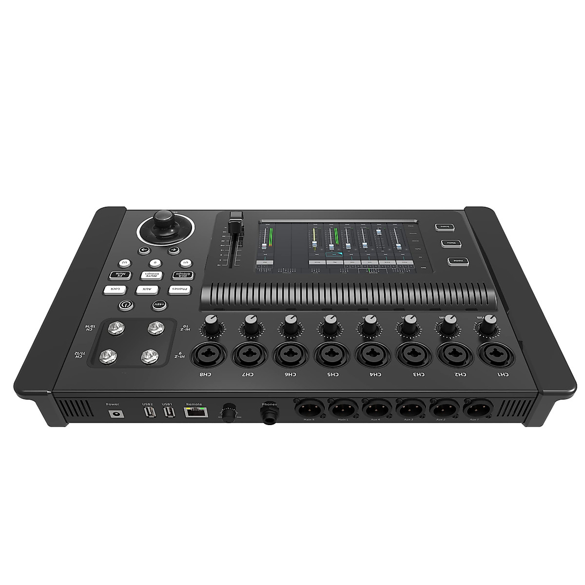PSG AUDIO DM-1608 14-Channel 4-Aux Out Portable Touchscreen Digital Mixer App control for iPad, Android Tablet, PC, Laptop, with Integrated Wi-Fi, built-in effect engine (Designed in USA)
