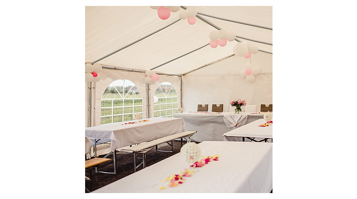 DWVO 20x40FT Heavy Duty Party PVC White Tent Wedding Event Shelters ...